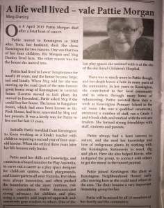 Tributes to Pattie Morgan